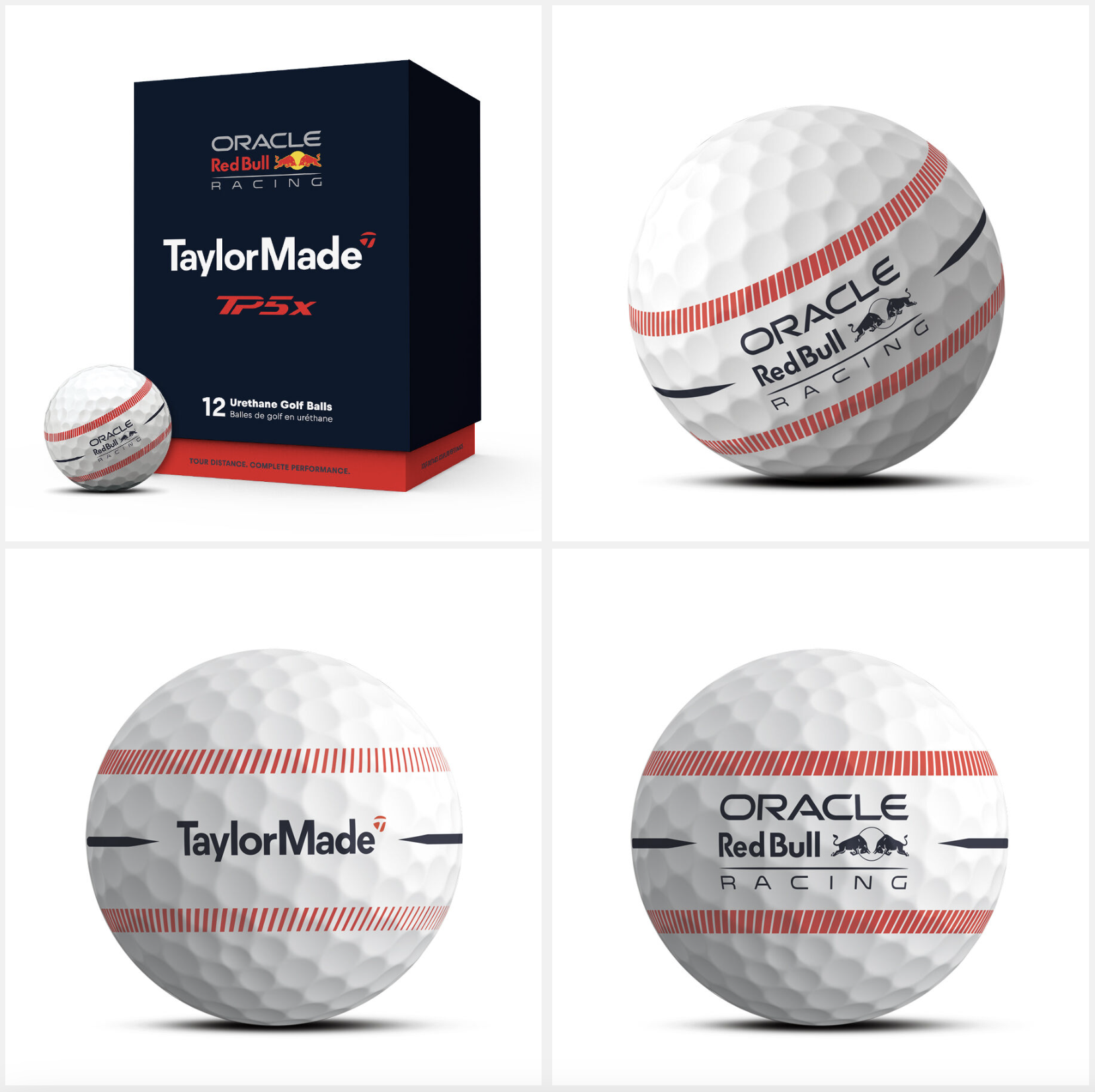三榮高爾夫｜『 Taylormade RED BULL TP5X STRIPE GOLF BALL