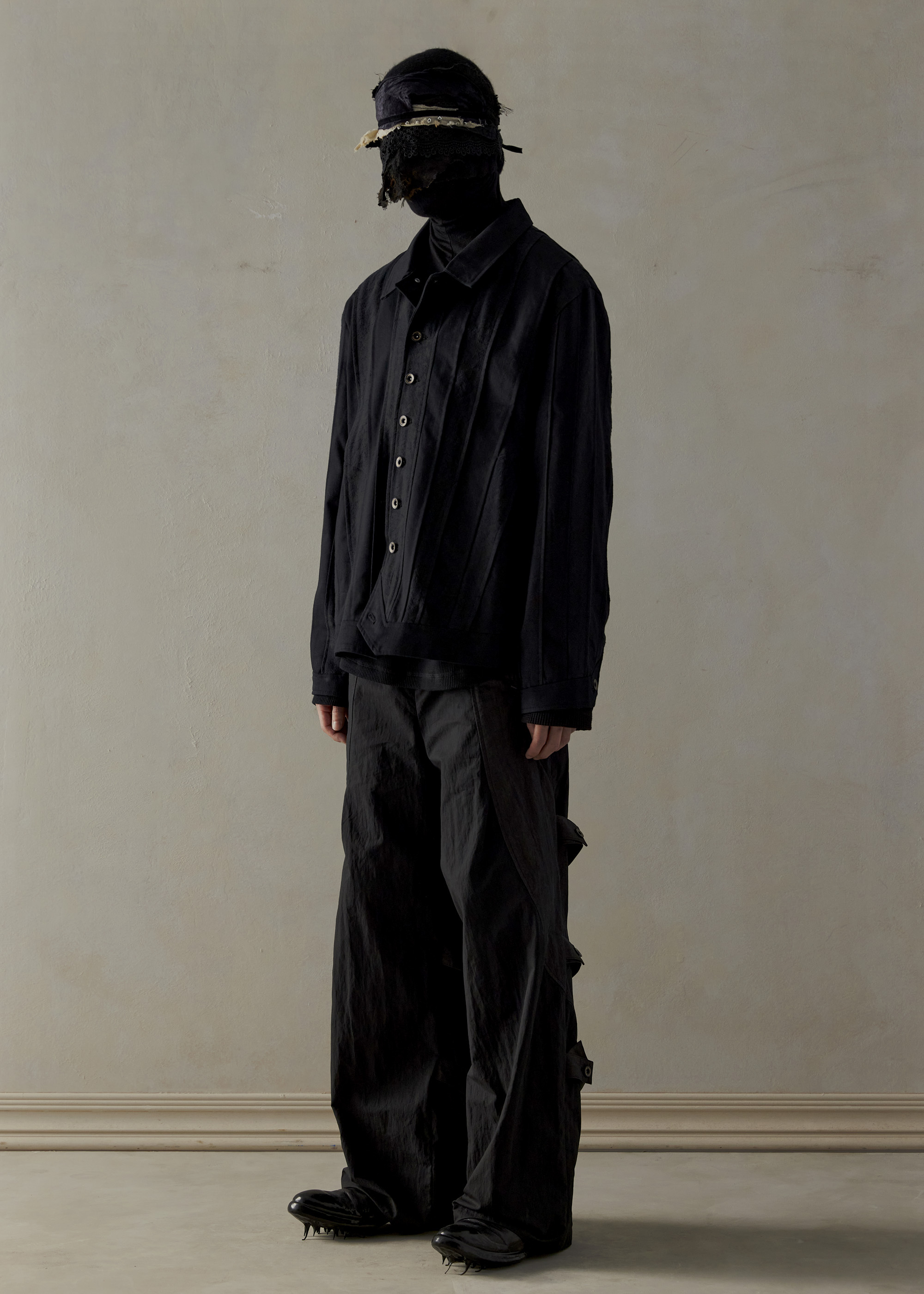 Professor.E - 23FW｜Infiniti Pleats Coach JKT (Black)