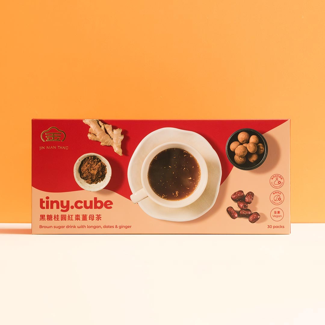 tiny.cube 黑糖桂圓紅棗薑母茶｜即沖即飲30秒速溶｜金滿堂黑糖飲品專賣店