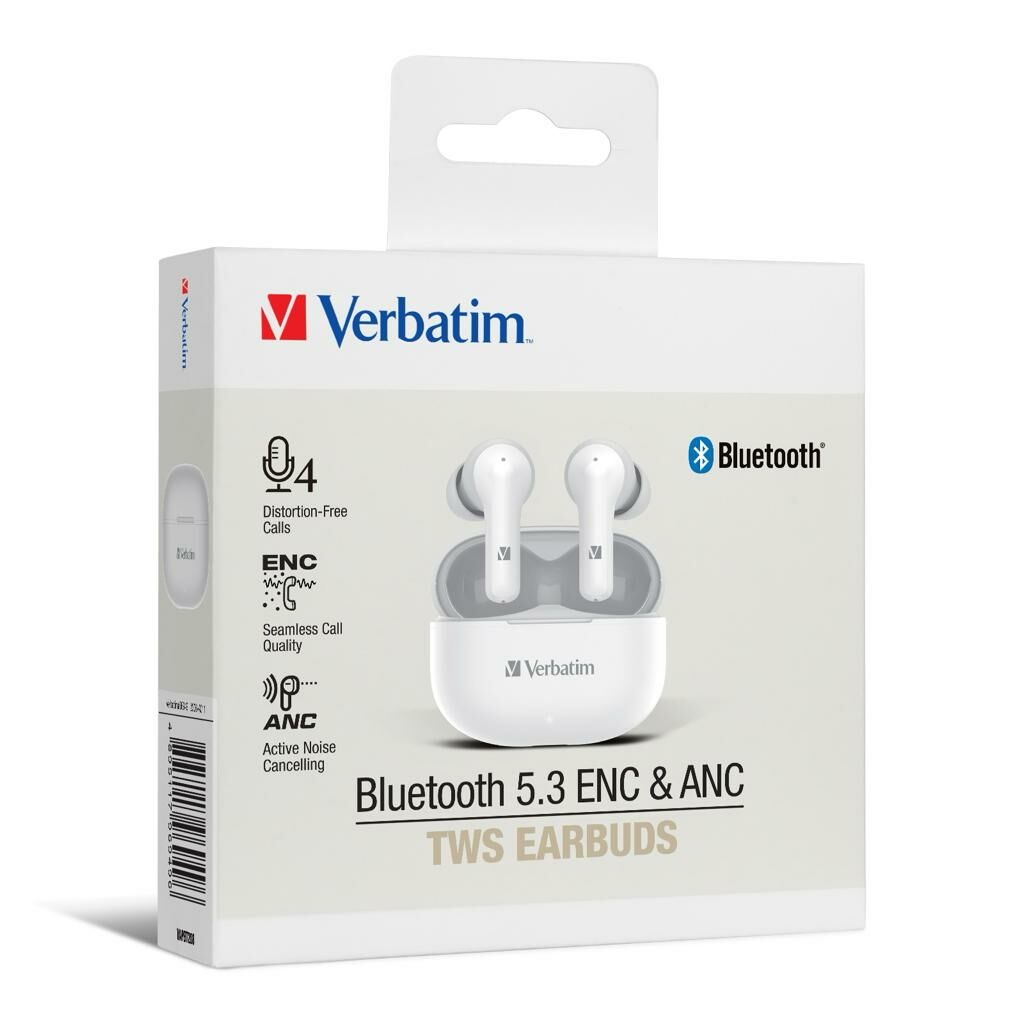 Verbatim Bluetooth 5.3 True Wireless Earphone In-Ear AN