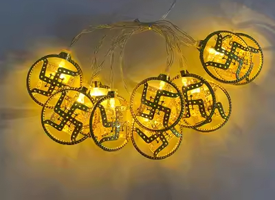 Swastika Warm White Length 20 lights 3 Meters USB Powd