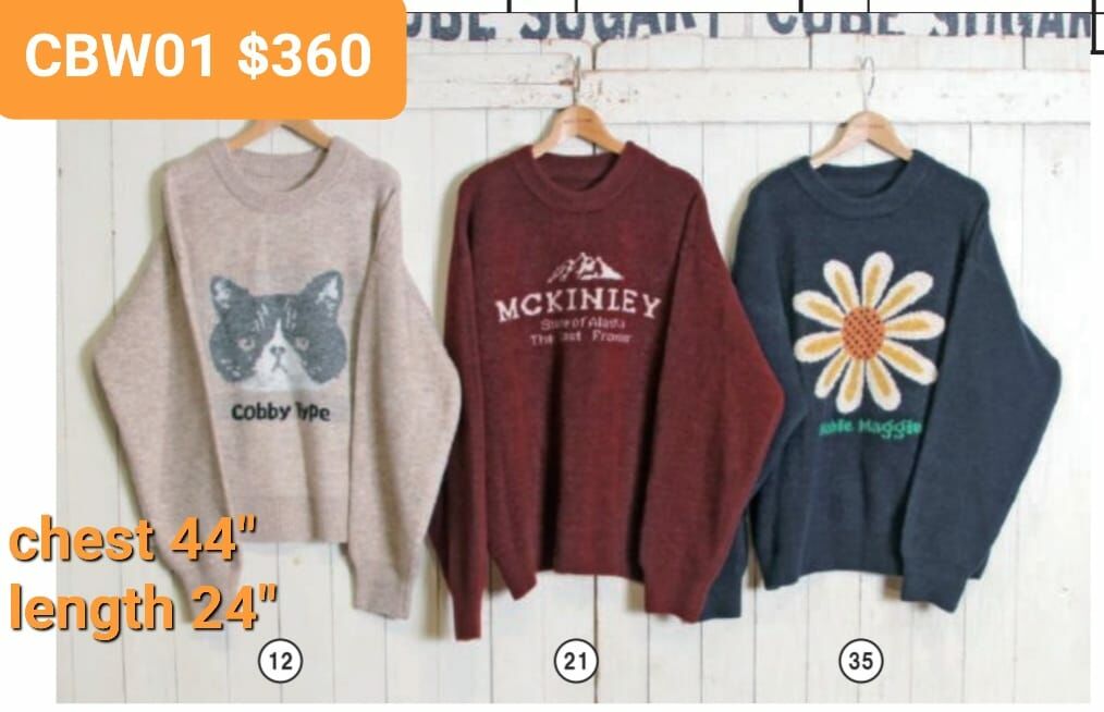 韓國AW2023-2024 貓貓針織sweater - CBW01