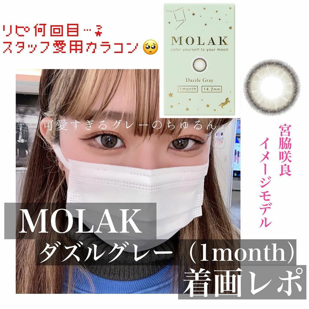 Molak Month 2p Dazzle Gray