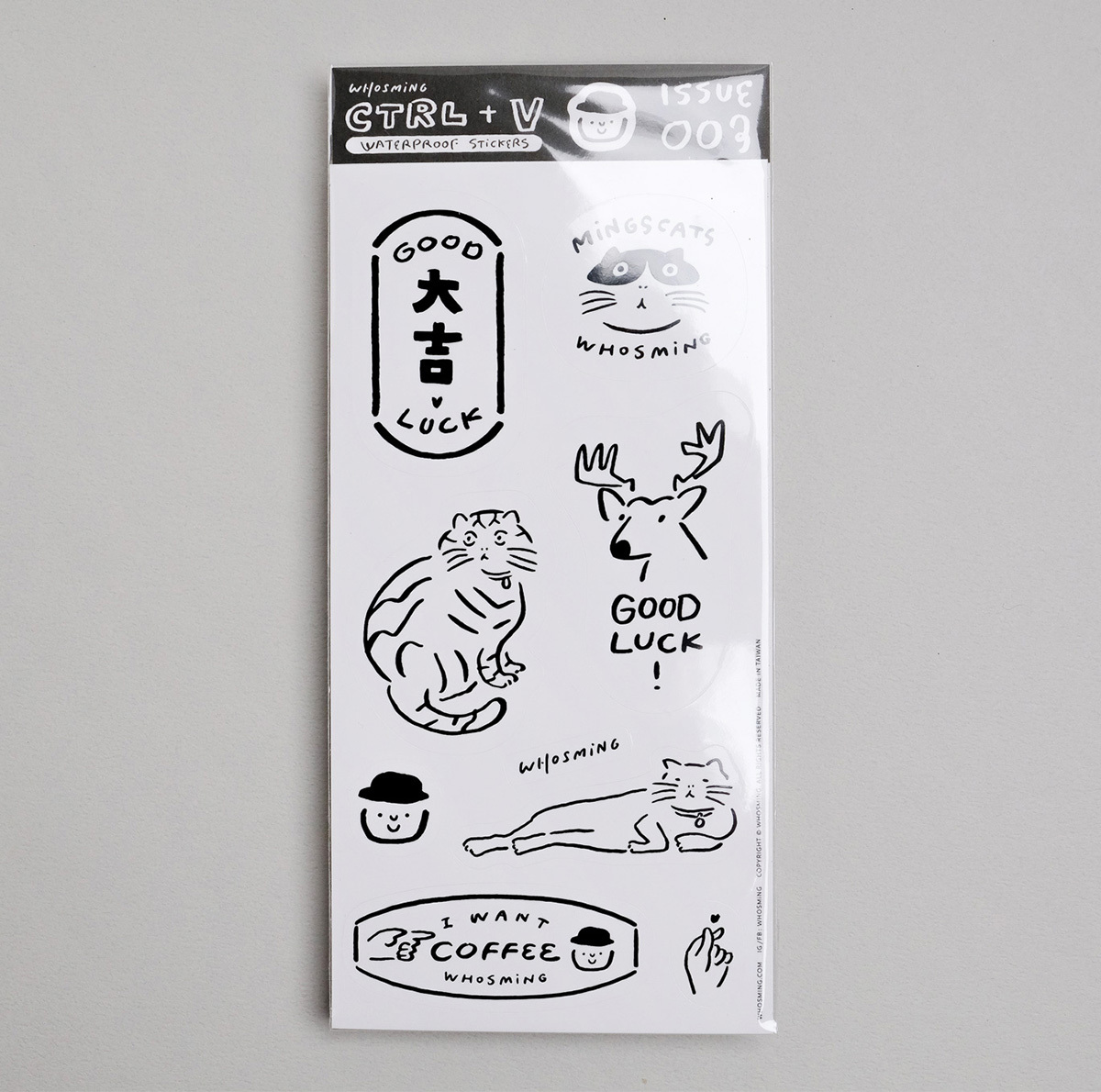 WHOSMiNG防水貼紙 - 「CTRL+V」 issue 003
