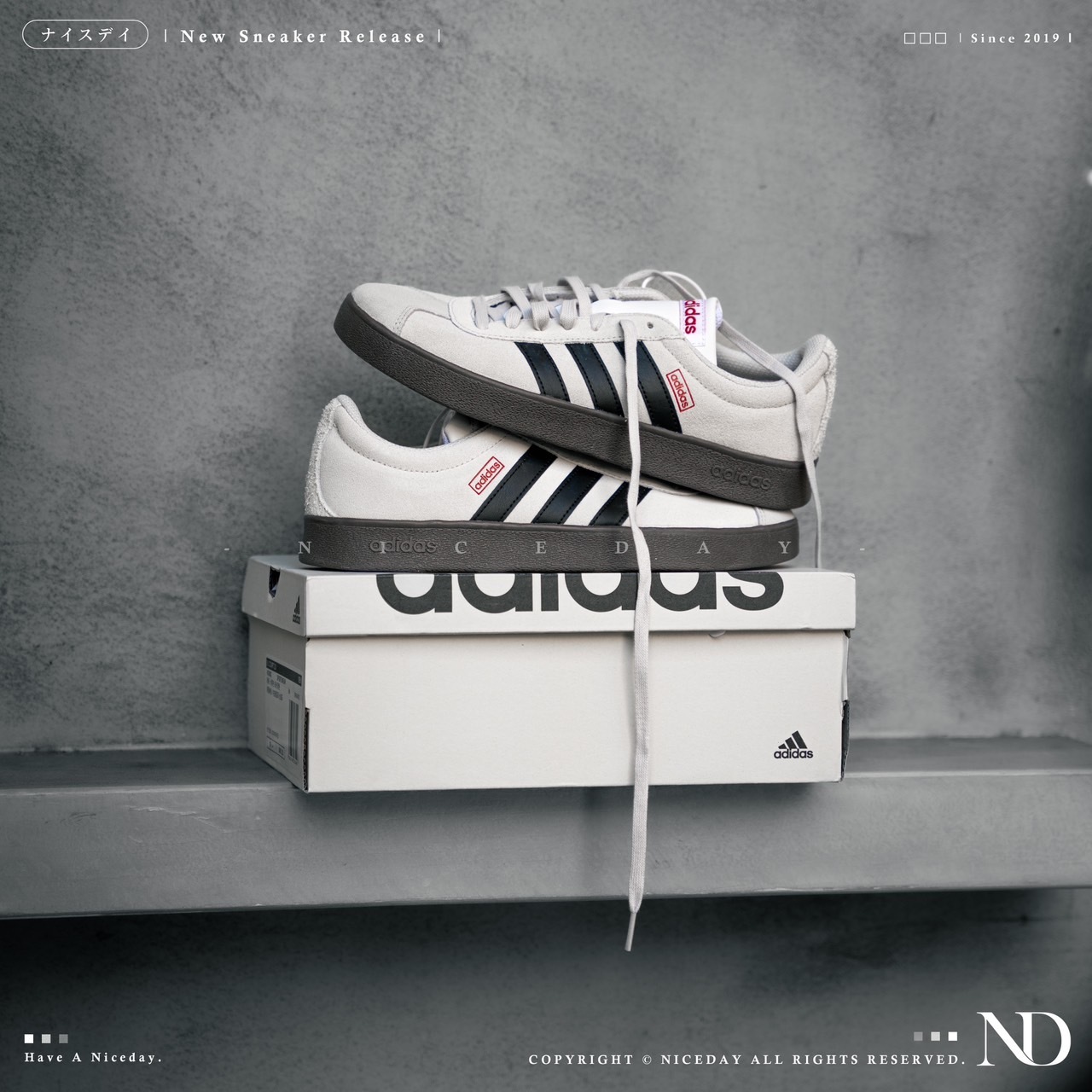 NICEDAY Adidas Neo VL Court Lifestyle 麂皮 小SAMBA HQ1802