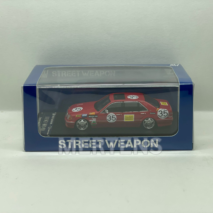 Street Weapon 1:64 Mercedes Benz S Class W140 Red Pig