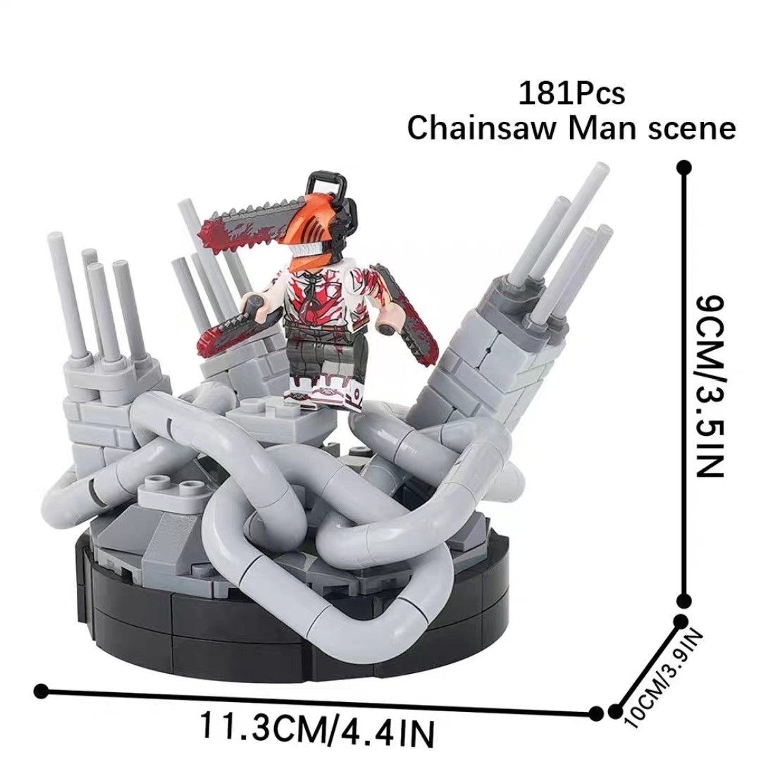 MOC Chainsaw Man Scene Building Set MOC1252A
