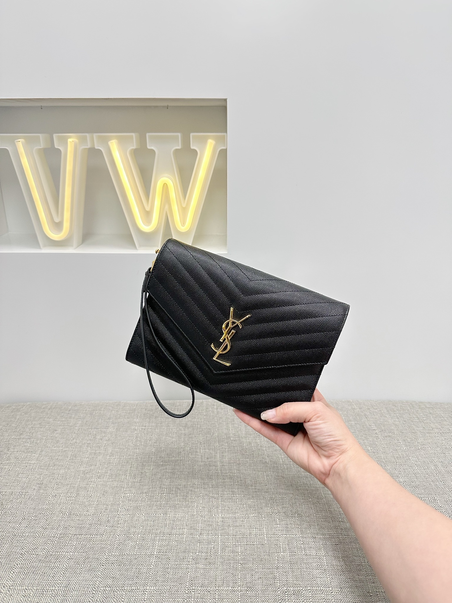 YSL Cassandre Matelasse Flap Pouch