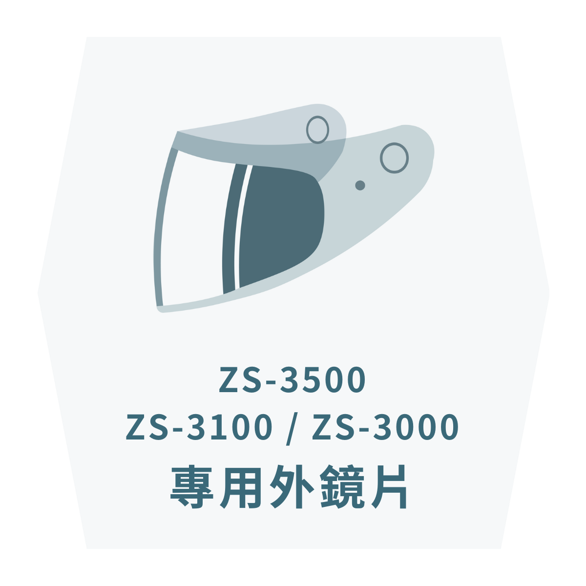 【ZEUS】ZS-3500 / ZS-3100 / ZS-3000 專用外鏡片