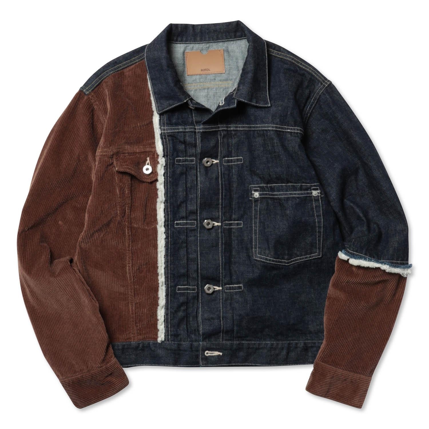 ROTOL - FRANKEN DENIM/CORDUROY JACKET / 2COLORS