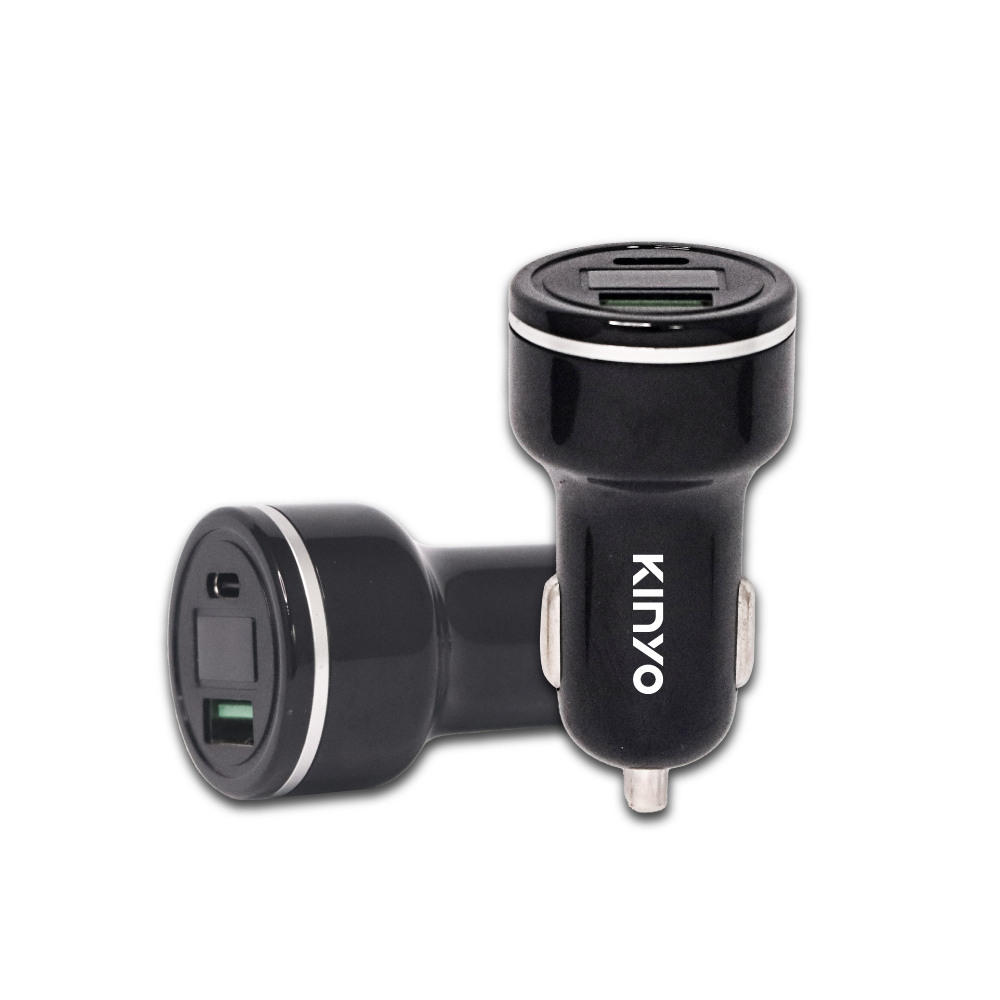 【KINYO】PD+QC車用快速充電 45W (CU-8080)