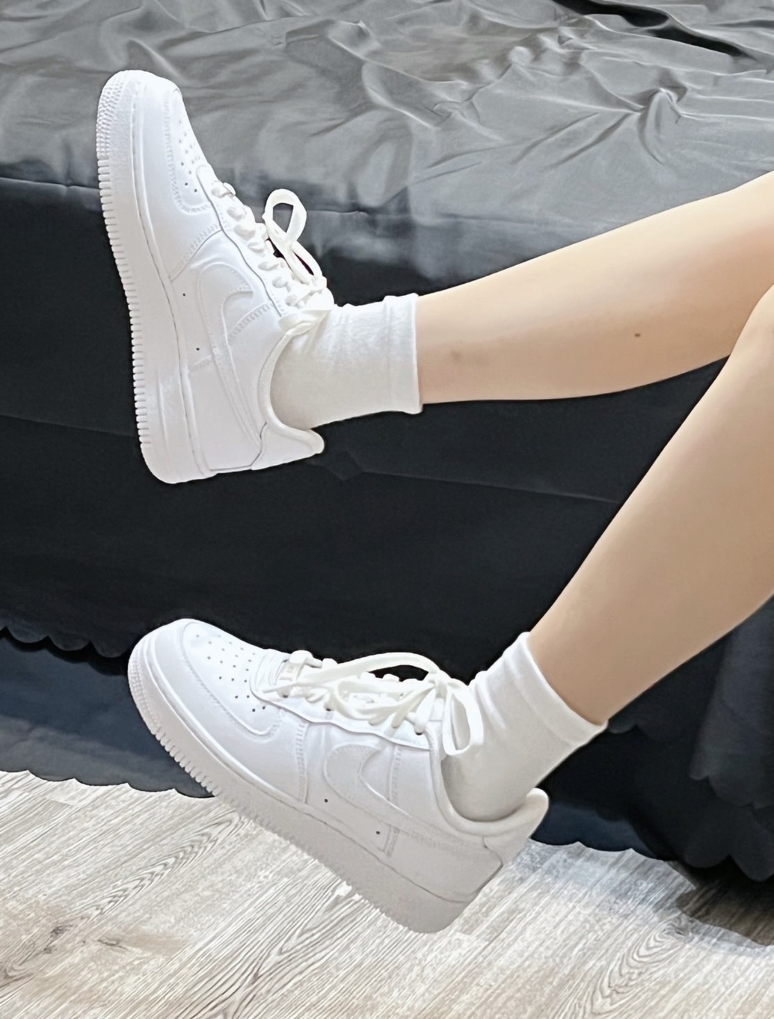 Nike Air Force 1 AF1 GS 全白 白 皮革 大童款 FV5951-111/預購