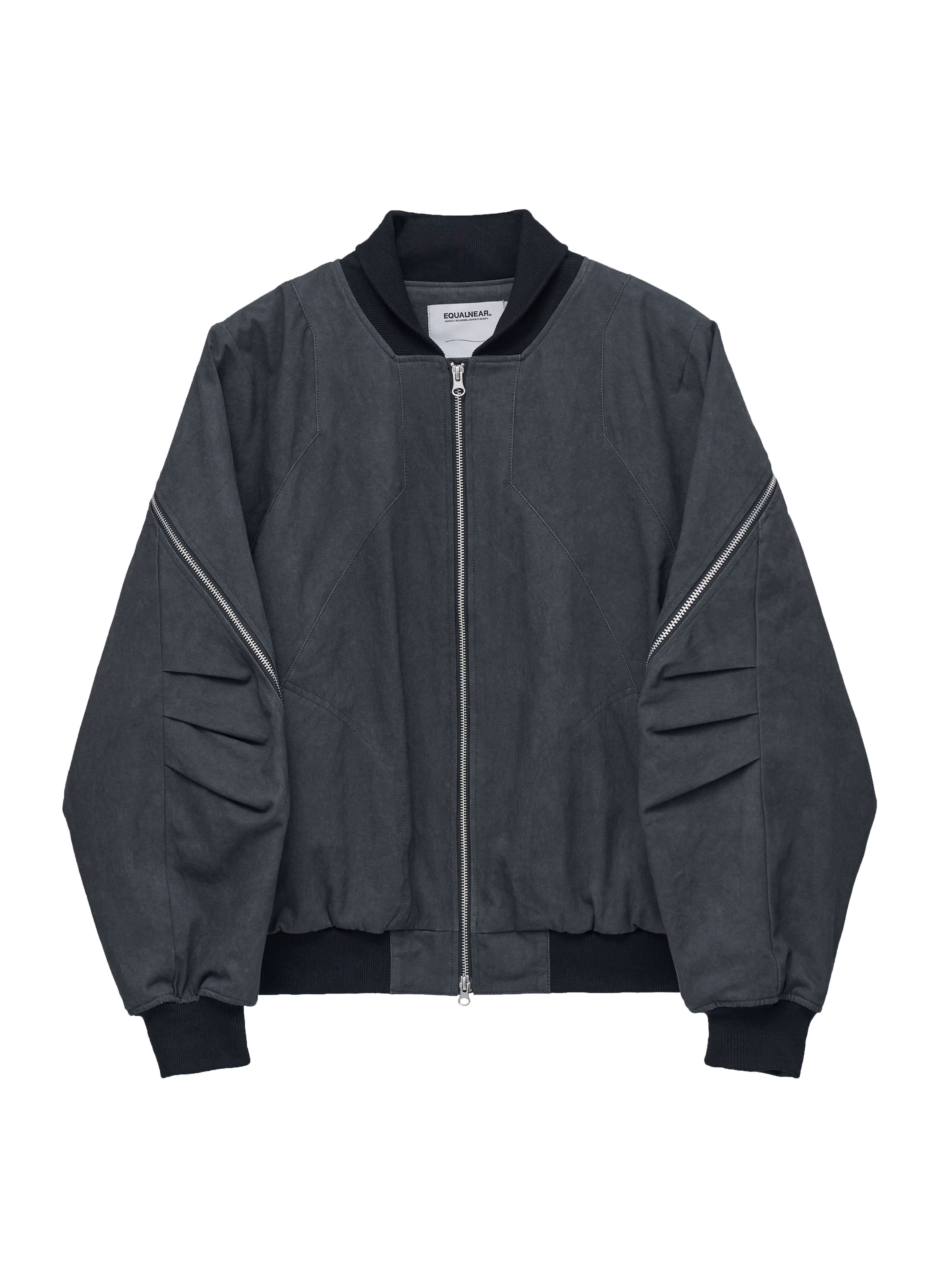 Rift Zip Bomber Jacket - Gray