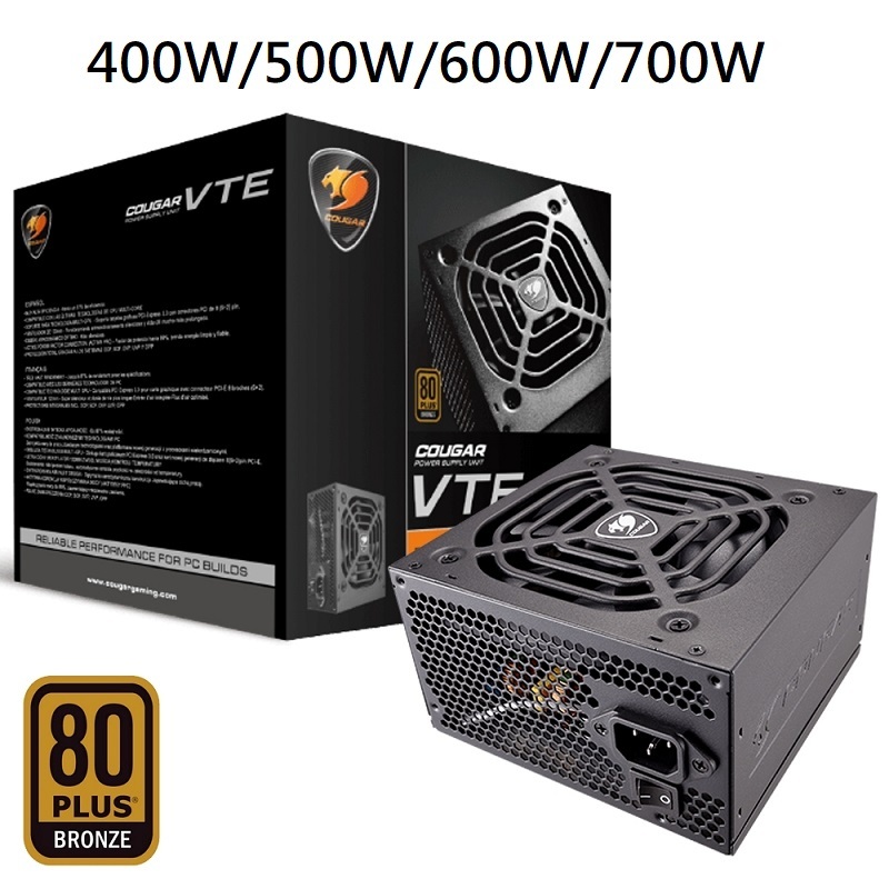 米特3C數位–COUGAR 美洲獅 VTE 400W/500W/600W/750W 80PLUS 銅牌電源供應