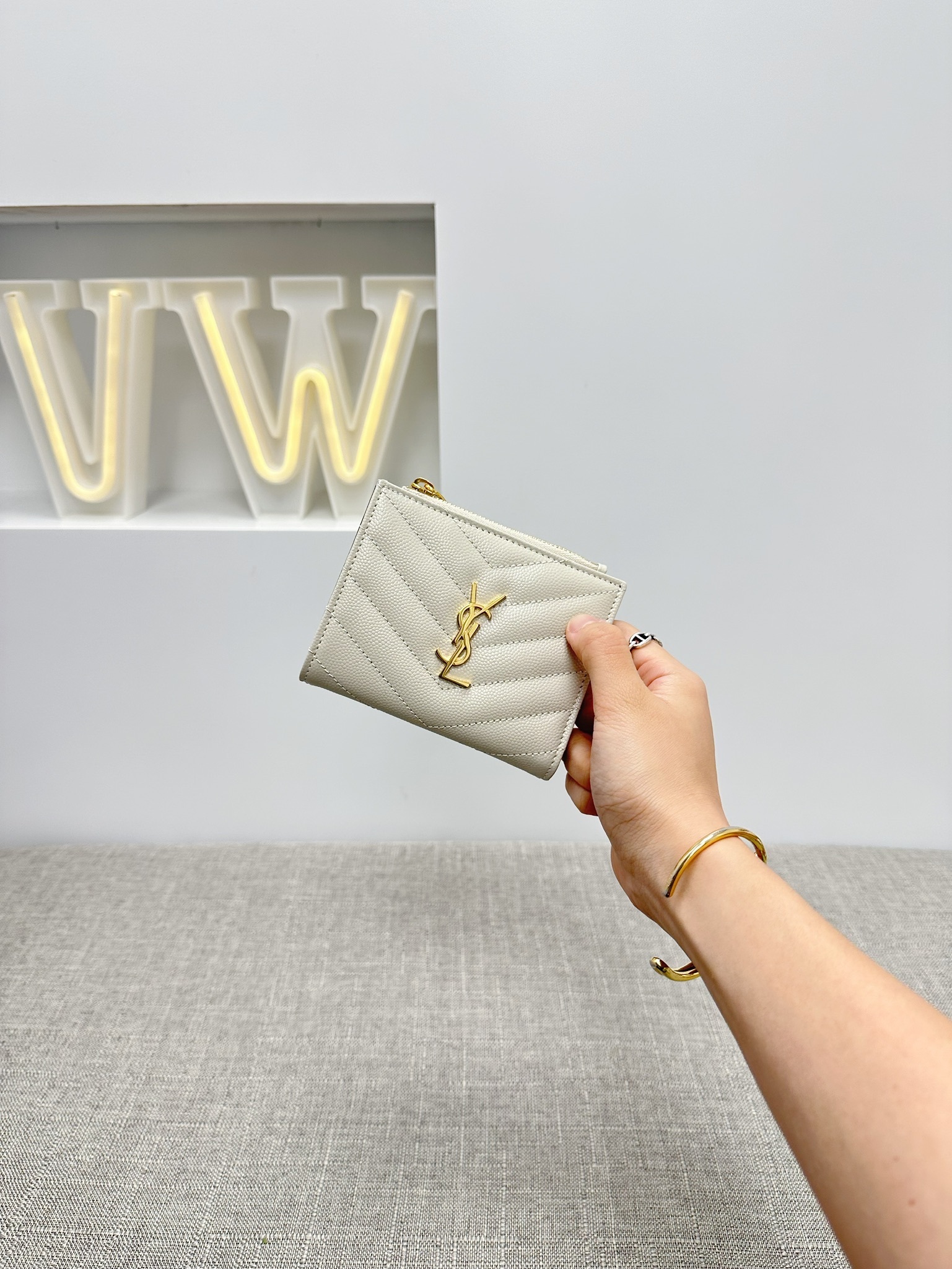 YSL Cassandre Matelasse Bifold Wallet