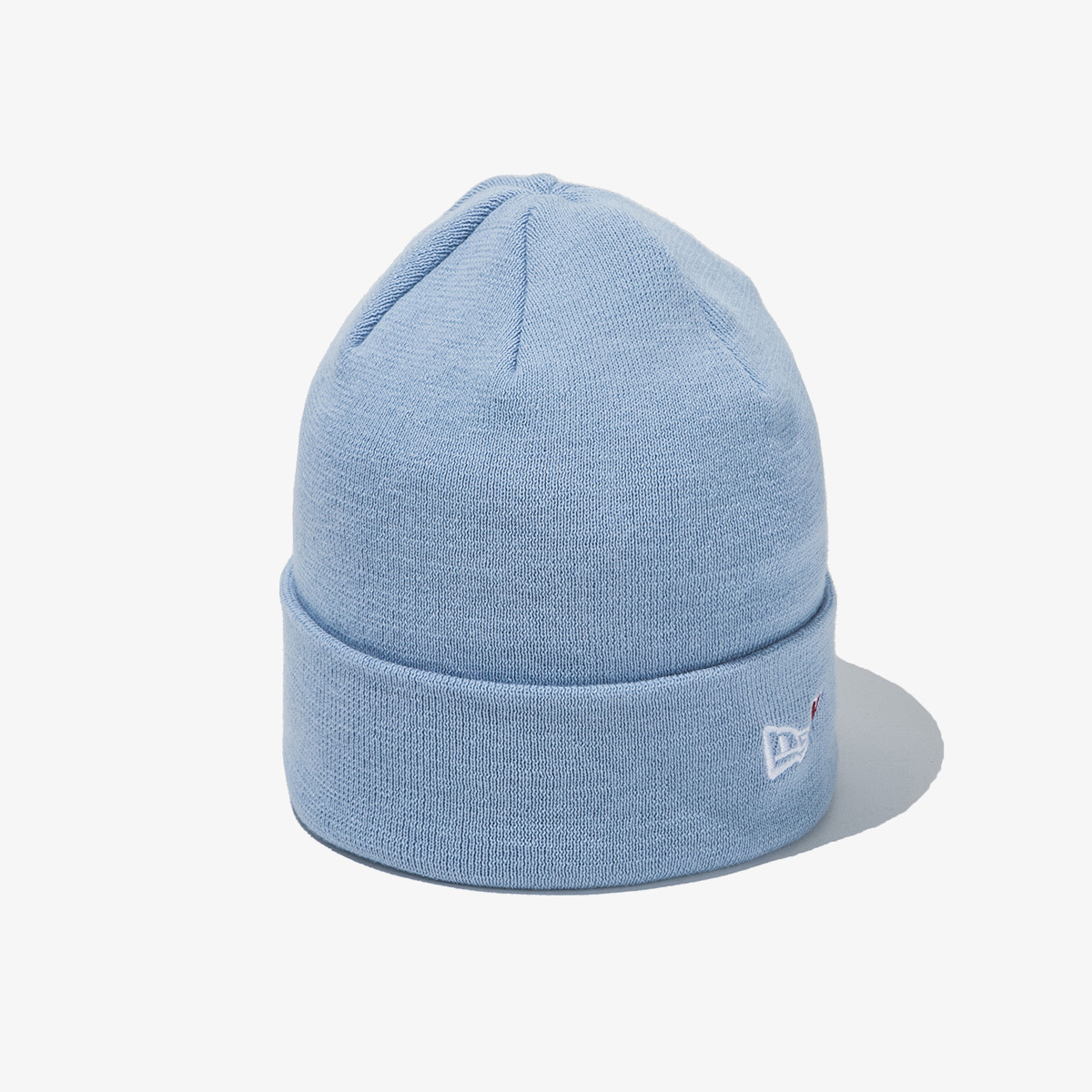 New Era - Basic Cuff Heart Knit Beanie Light Blue