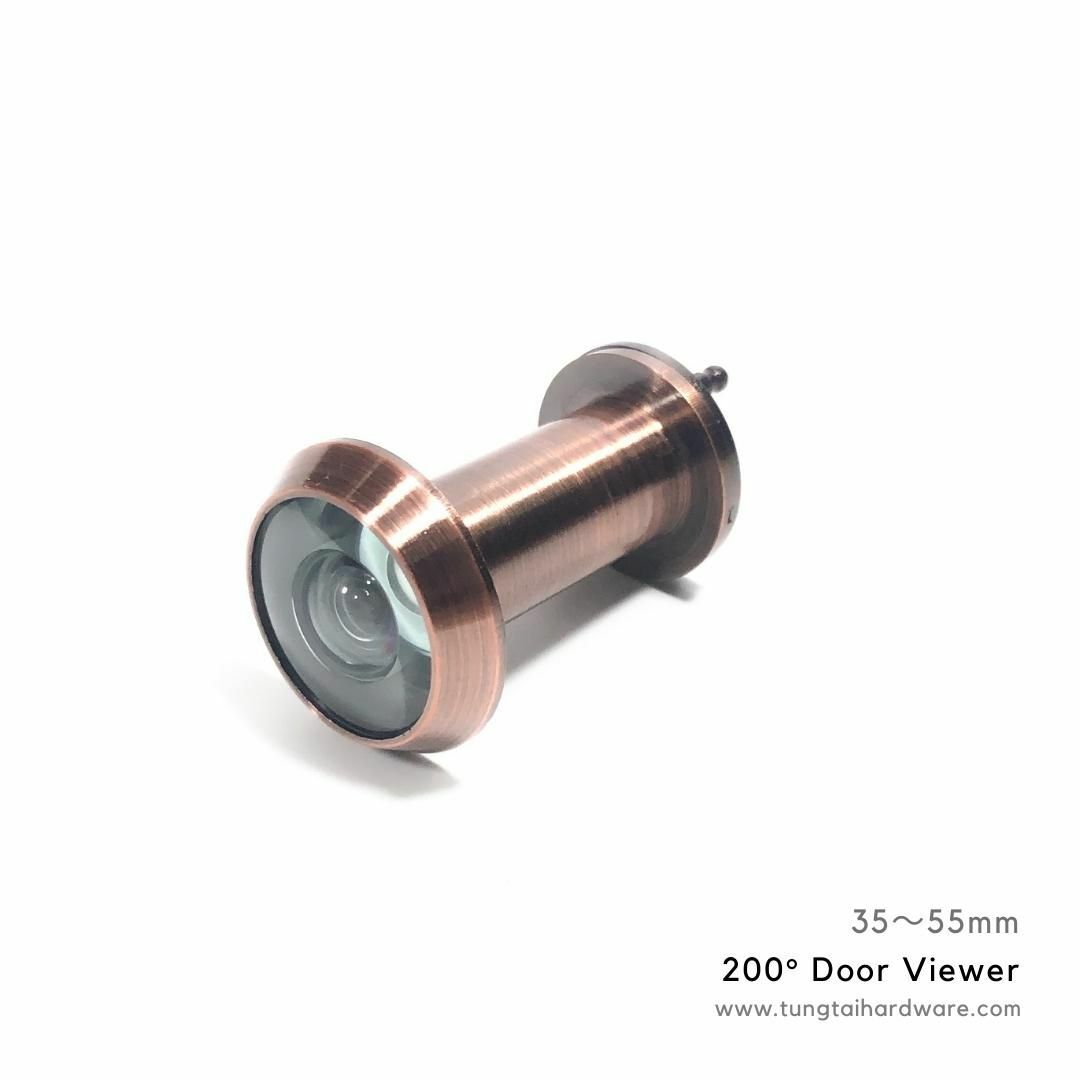 CNT DG-003-AC 玻璃面 200度 大門防盜眼-紅古銅色