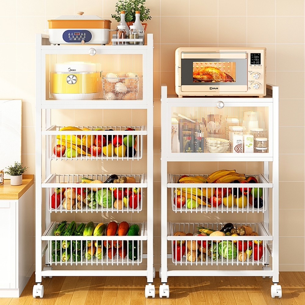 【AOTTO】廚房三層附倫收納架推車(KC-053)