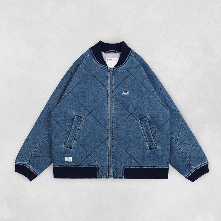 B-SIDE DENIM BLOUSON JACKET Blue