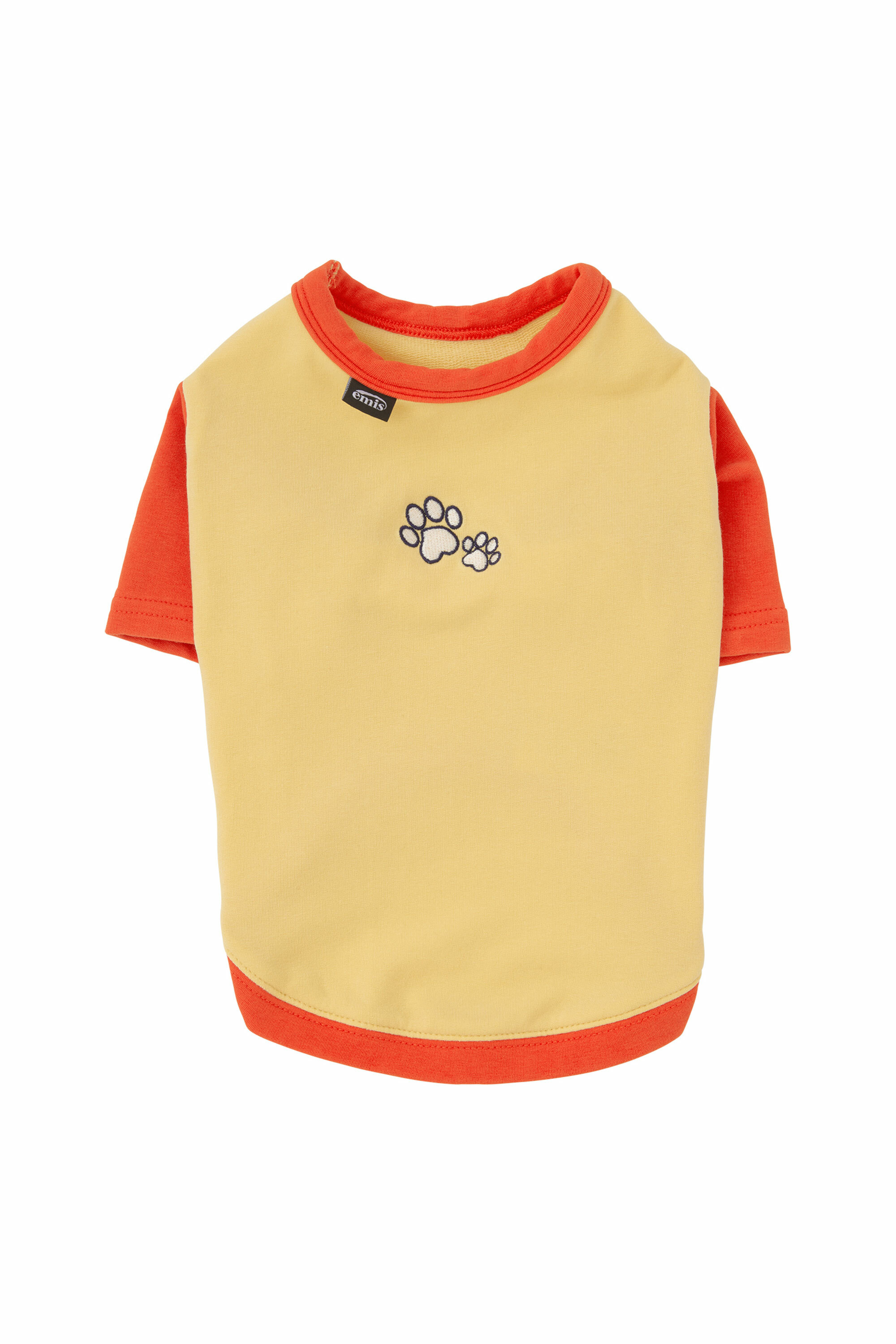 emis [PET] RINGER TEE - YELLOW/ORANGE