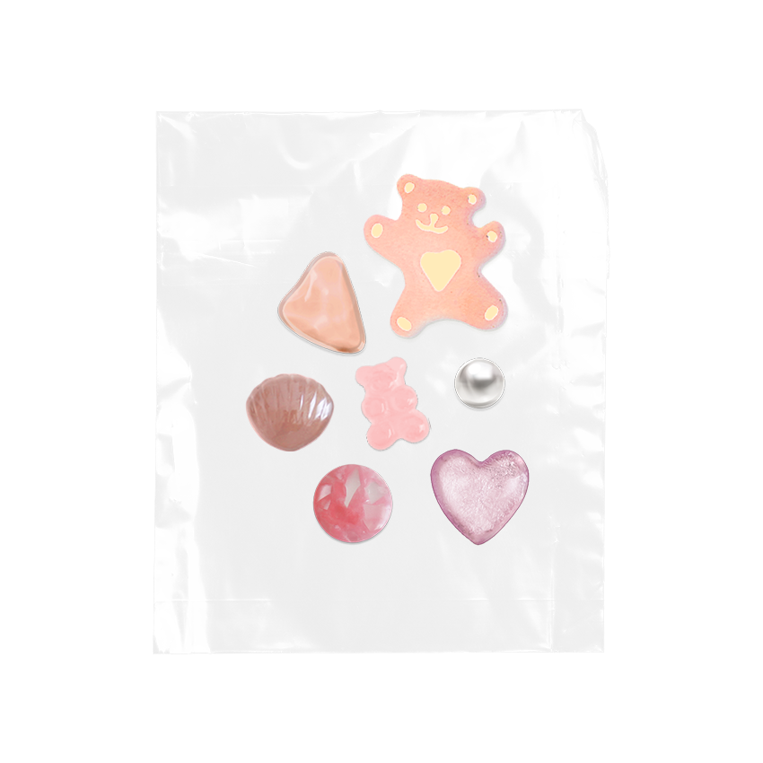 Limited Pink Jibbitz Set（7 pcs）