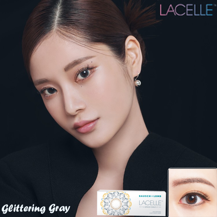 博士倫 Lacelle Glittering Gray 韓國版 每日即棄 1盒30片