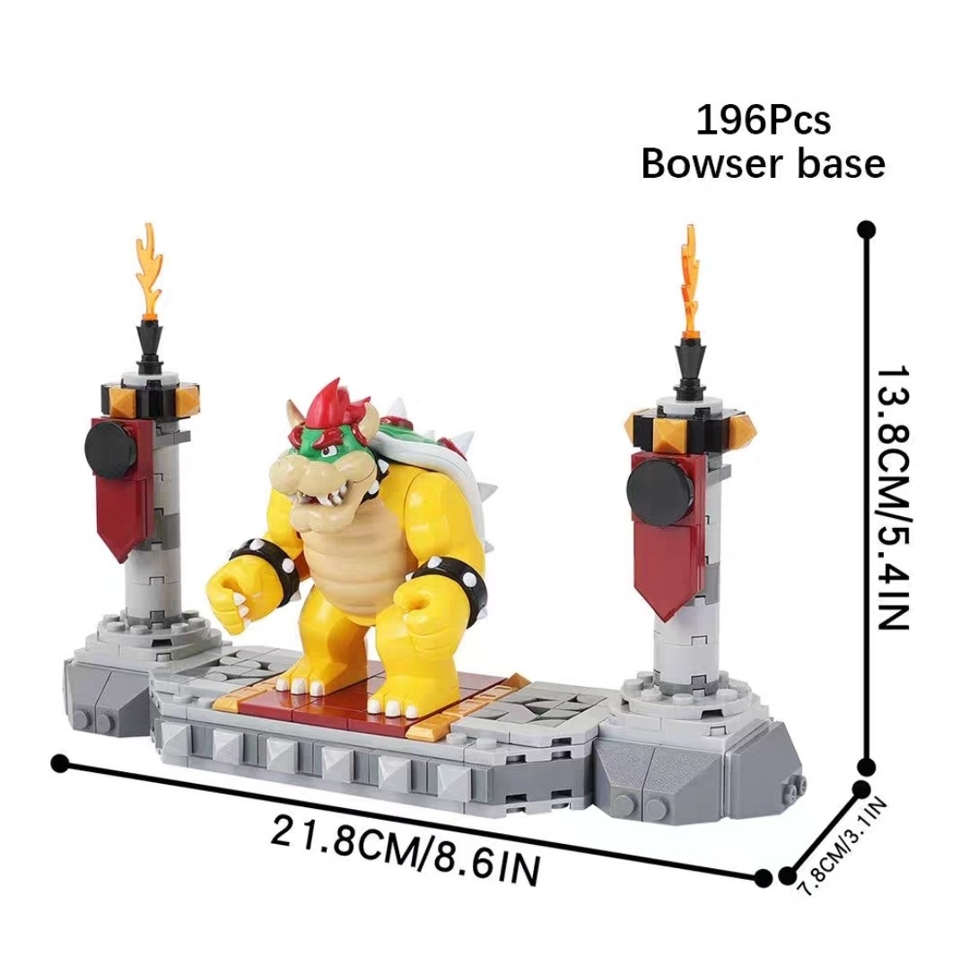 MOC Big Bowser Super Mario Bros Building Set MOC1223A