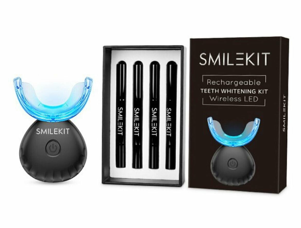 Smile Kit 藍光美白牙齒套裝 黑色 - 平行進口