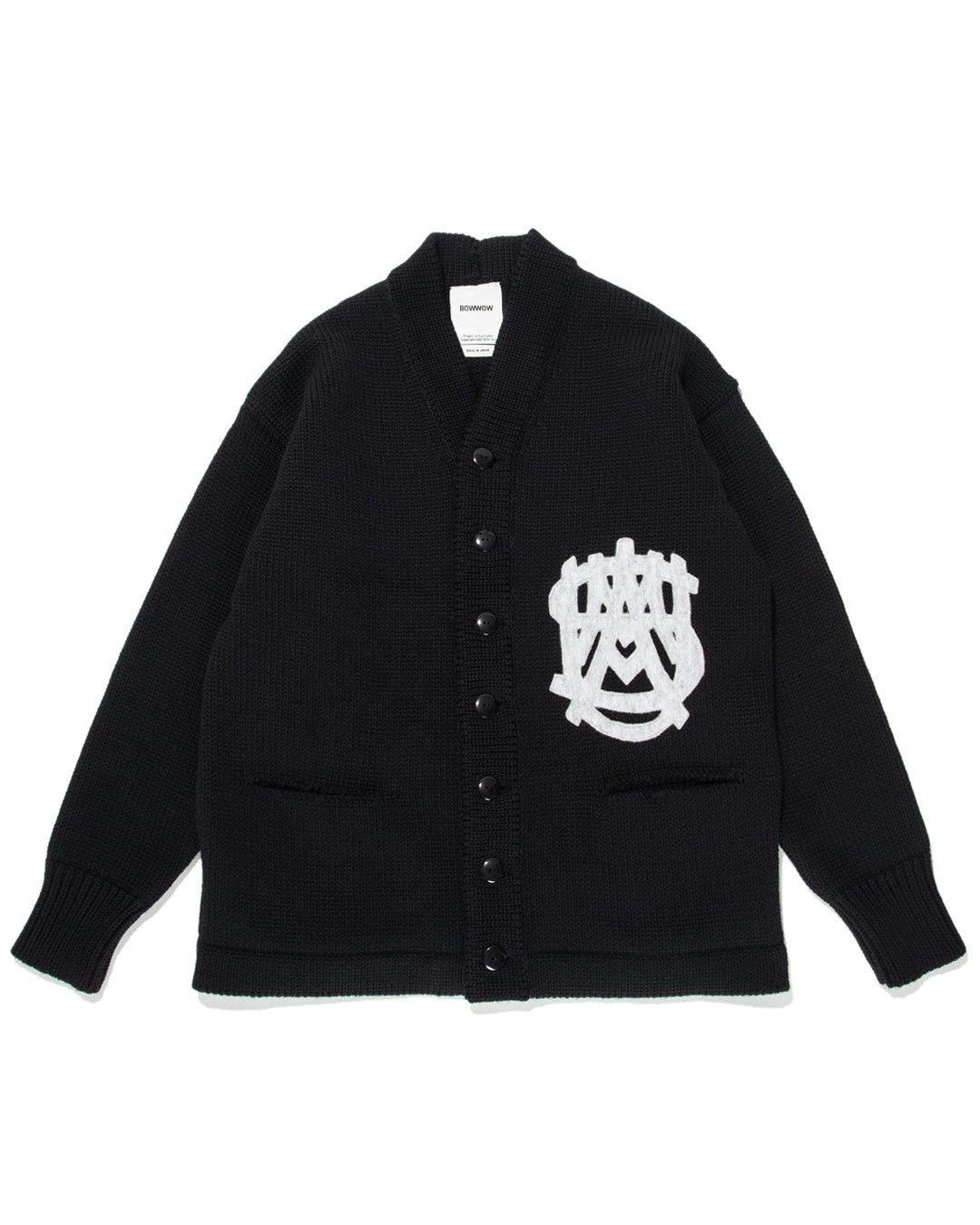 BOW WOW - USMA WEST POINT CARDIGAN / BLACK