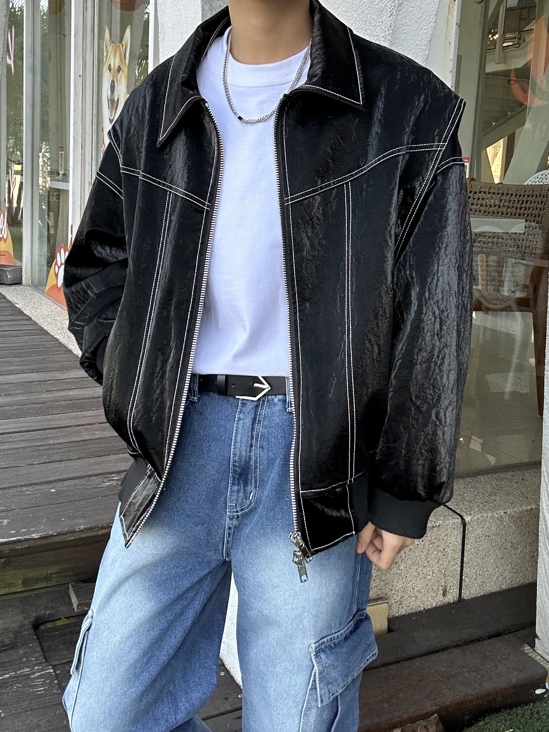 韓國炸帥車線皮外套（8colors）