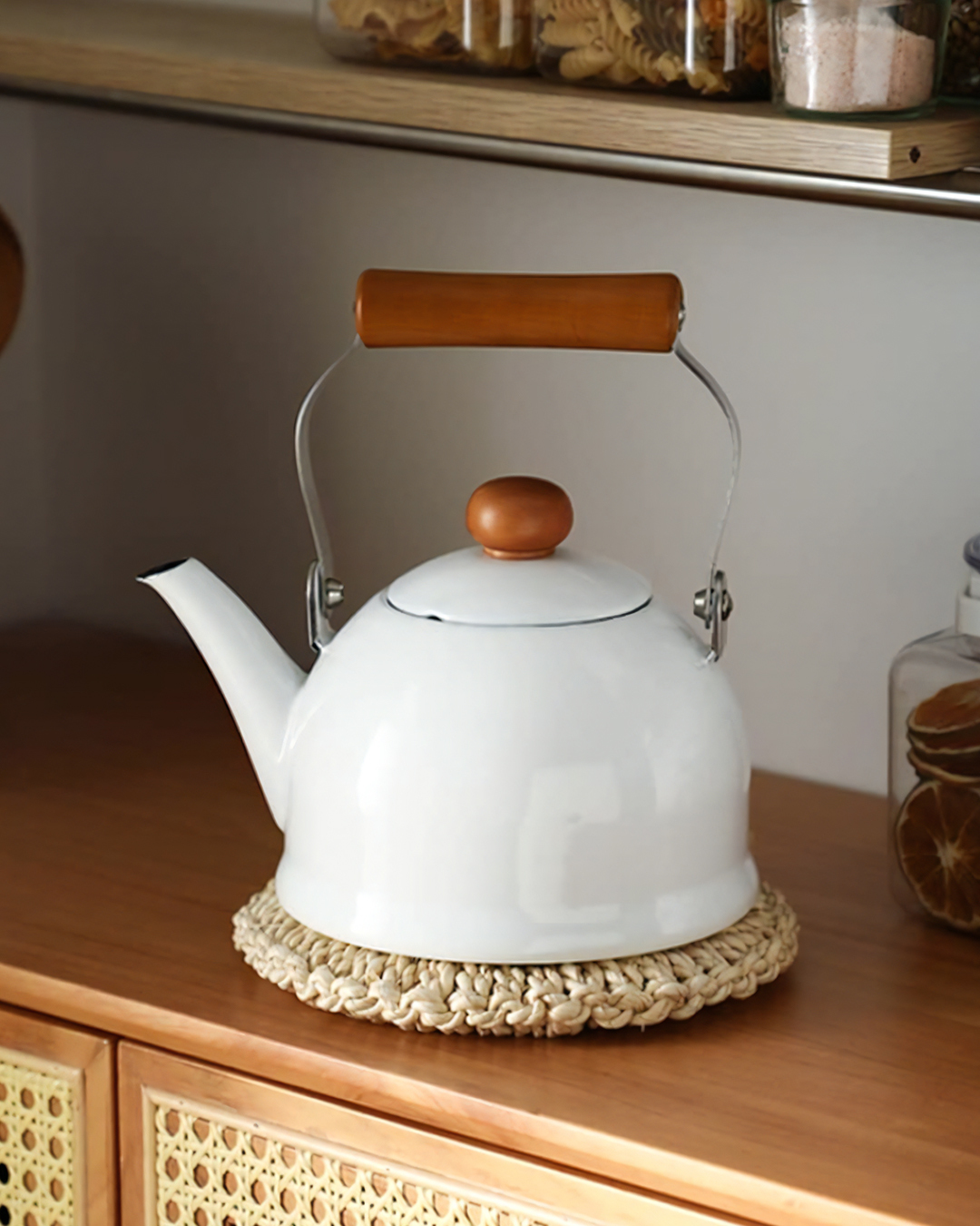 野田琺瑯 POCHKA 琺瑯燒水壺 1.5L(1500ML) | moli store 日本製煮食鍋具