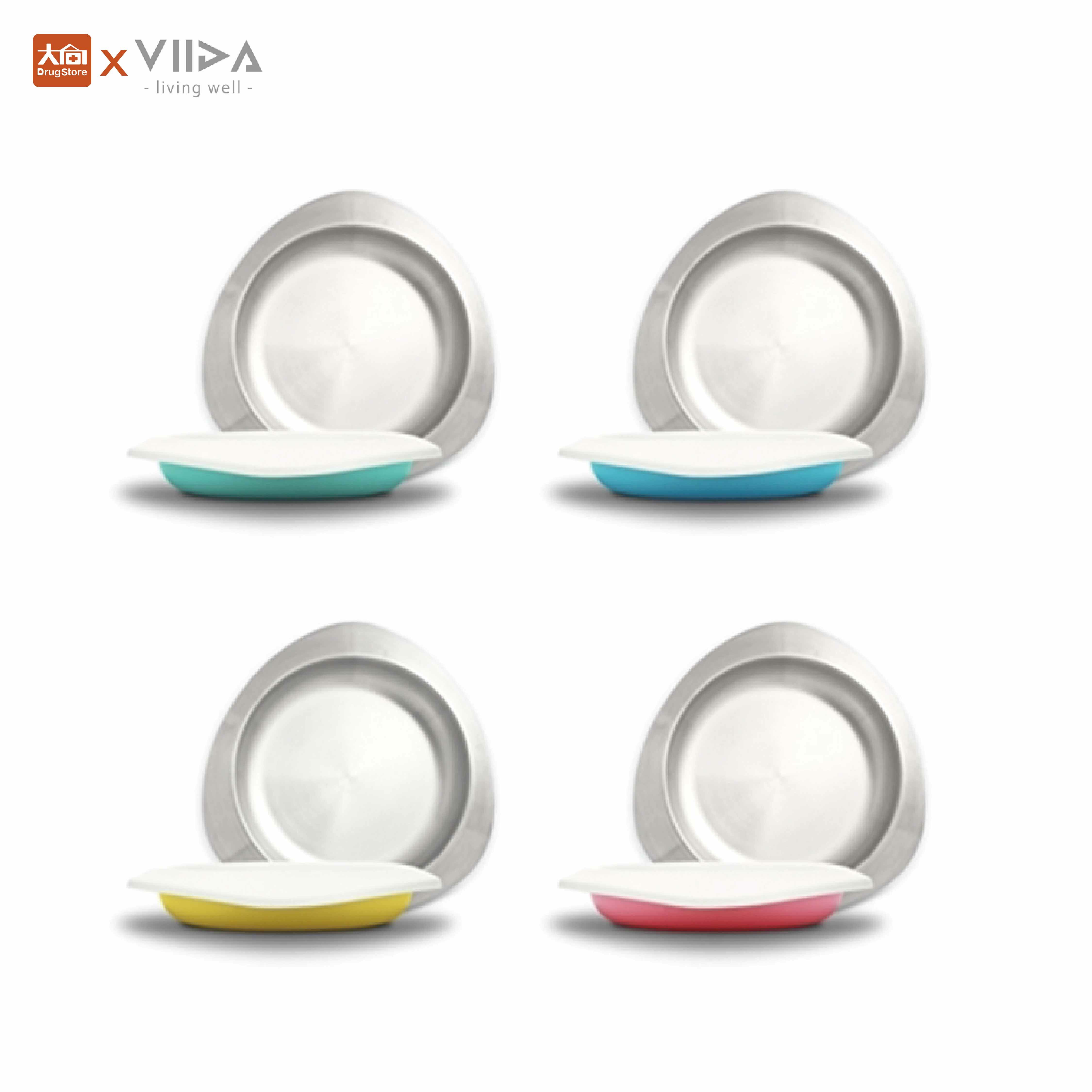 VIIDA SOUFFLÉ 抗菌不鏽鋼餐盤 多種顏色