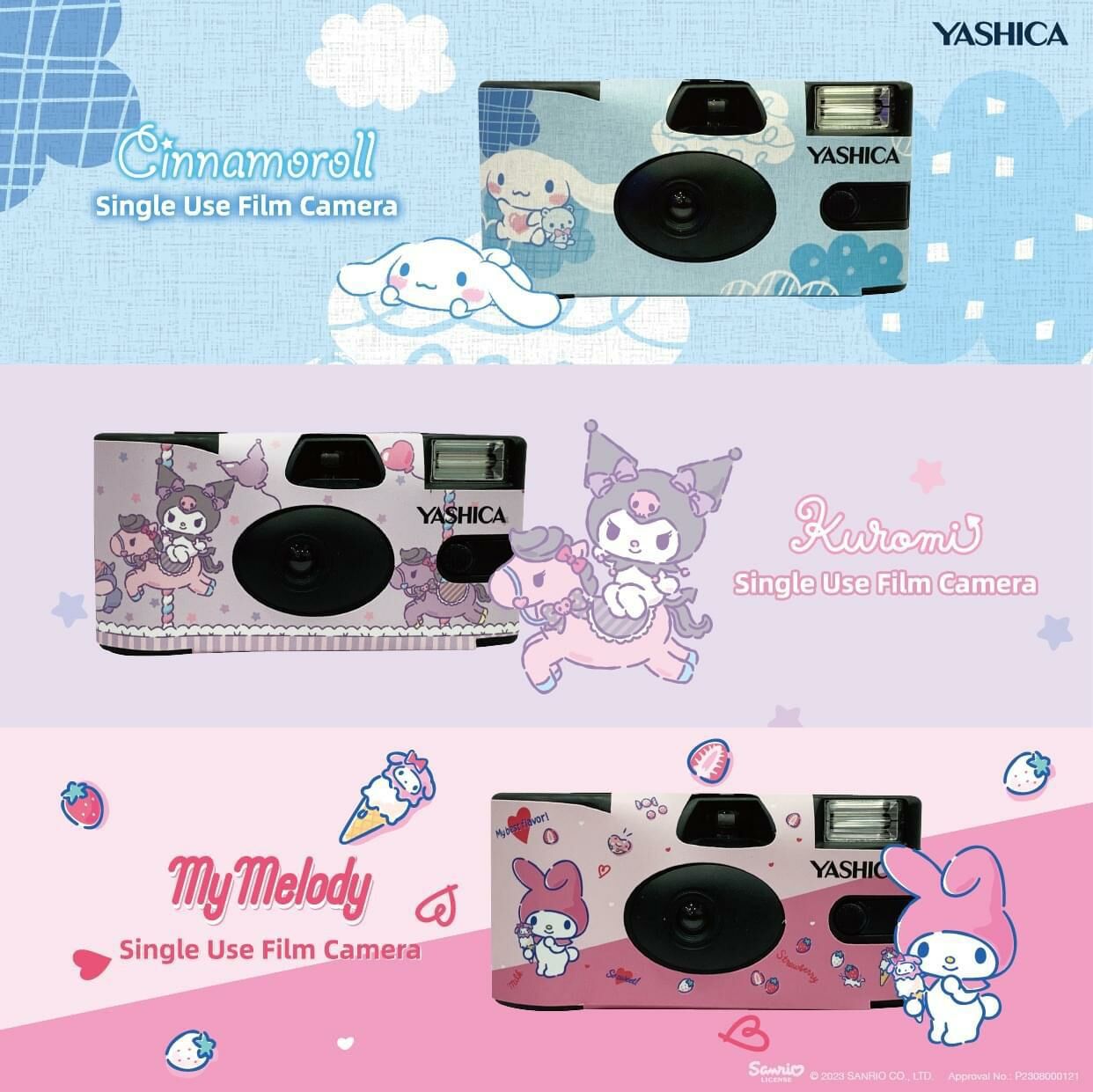 YASHICA x Sanrio characters菲林相機