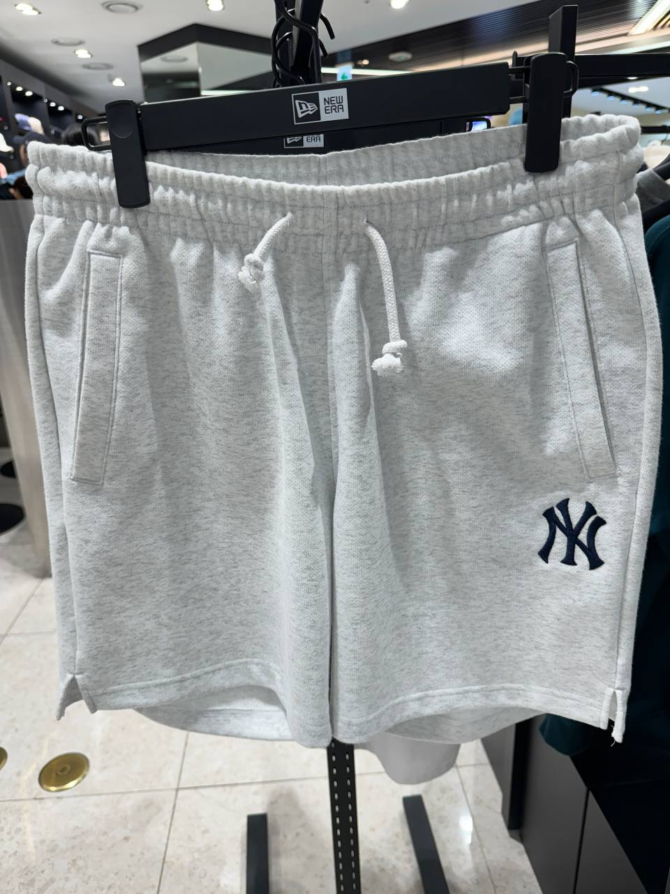 [K] NEW ERA MLB LOGO SETUP NEW YORK YANKEES SHORT PANTS,HEATHER GREY ...