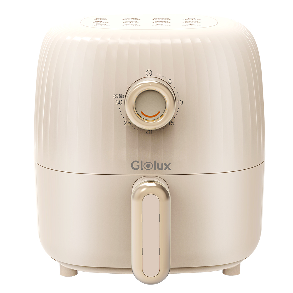 【Glolux】北美品牌 / miniQ 2L氣炸鍋 經典奶茶 (健康無油 | AF2100)