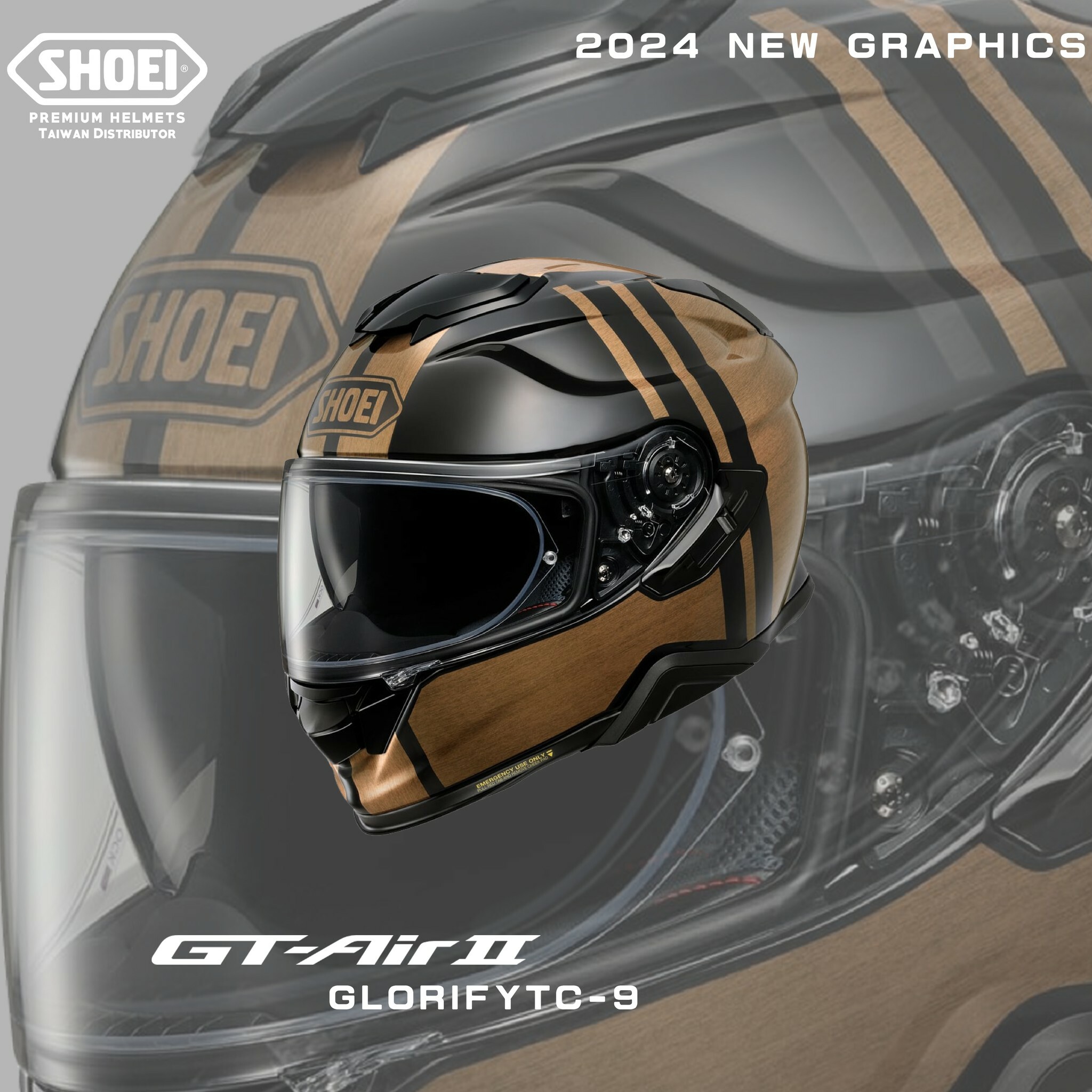 SHOEI GT-Air II GLORIFY TC-9 全罩式安全帽