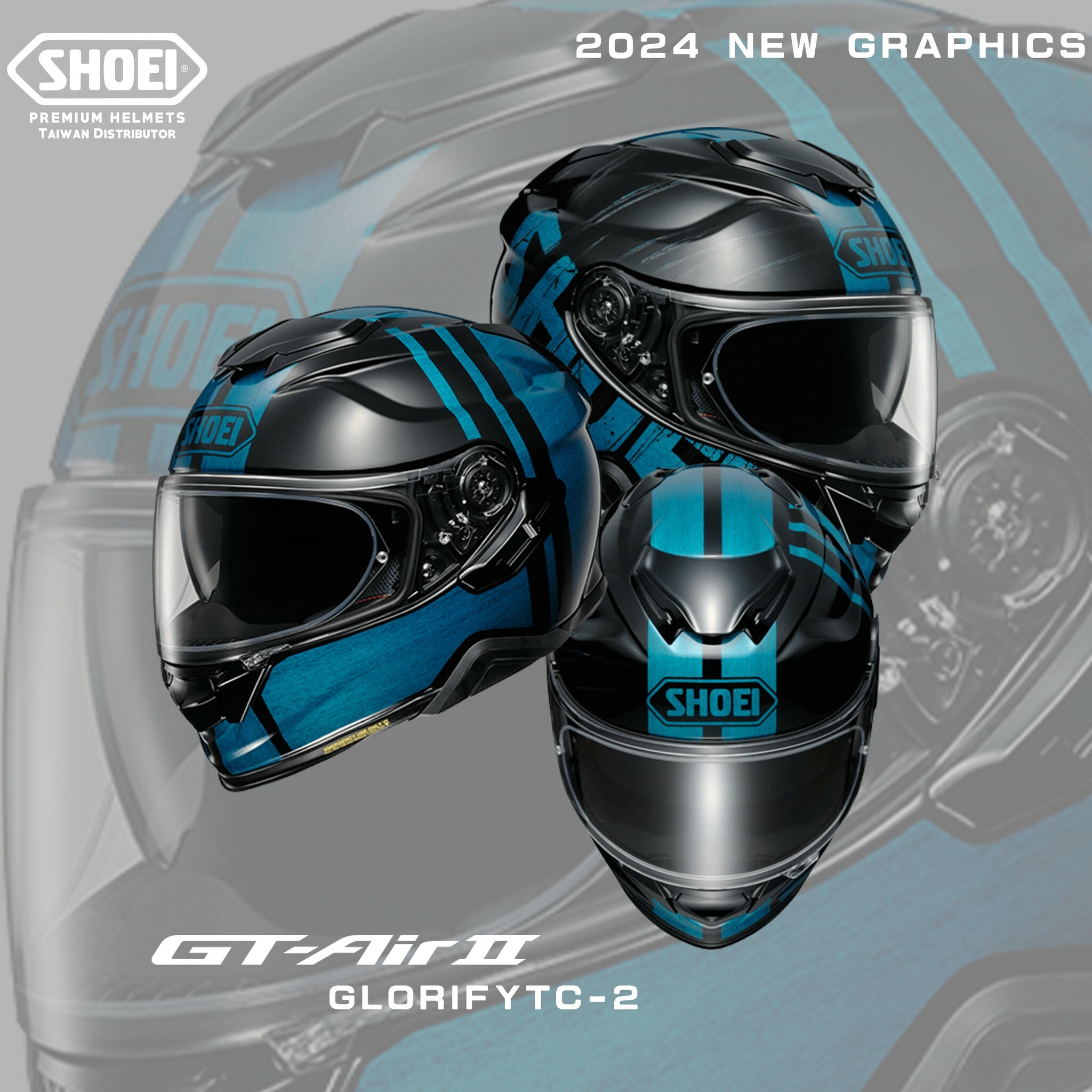 SHOEI GT-Air II GLORIFY TC-2 全罩式安全帽