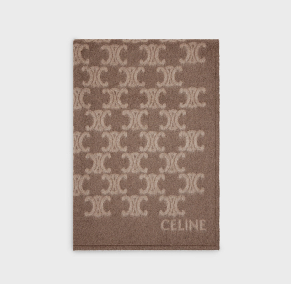 Celine blanket in monogram wool