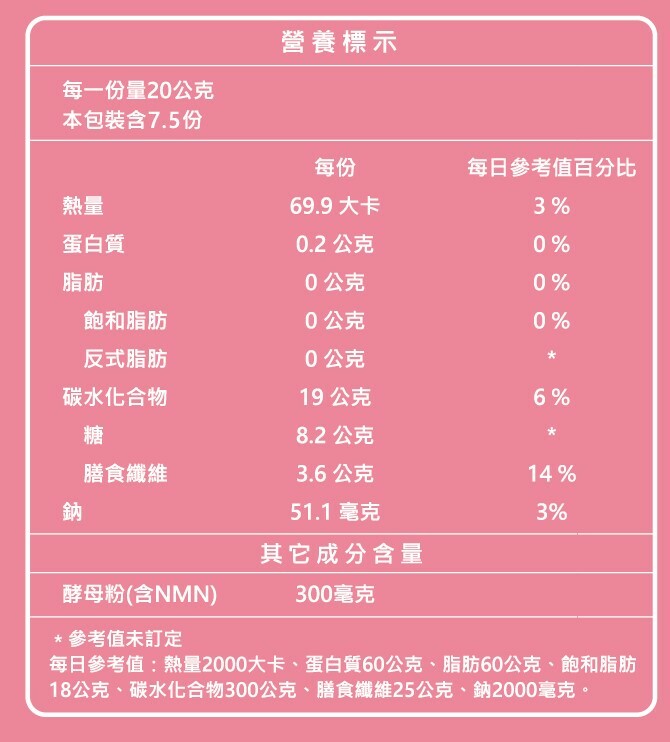 AQUA C.花漾皙 營養師吳金鋒推薦｜NMN花孅飲(15包/盒)