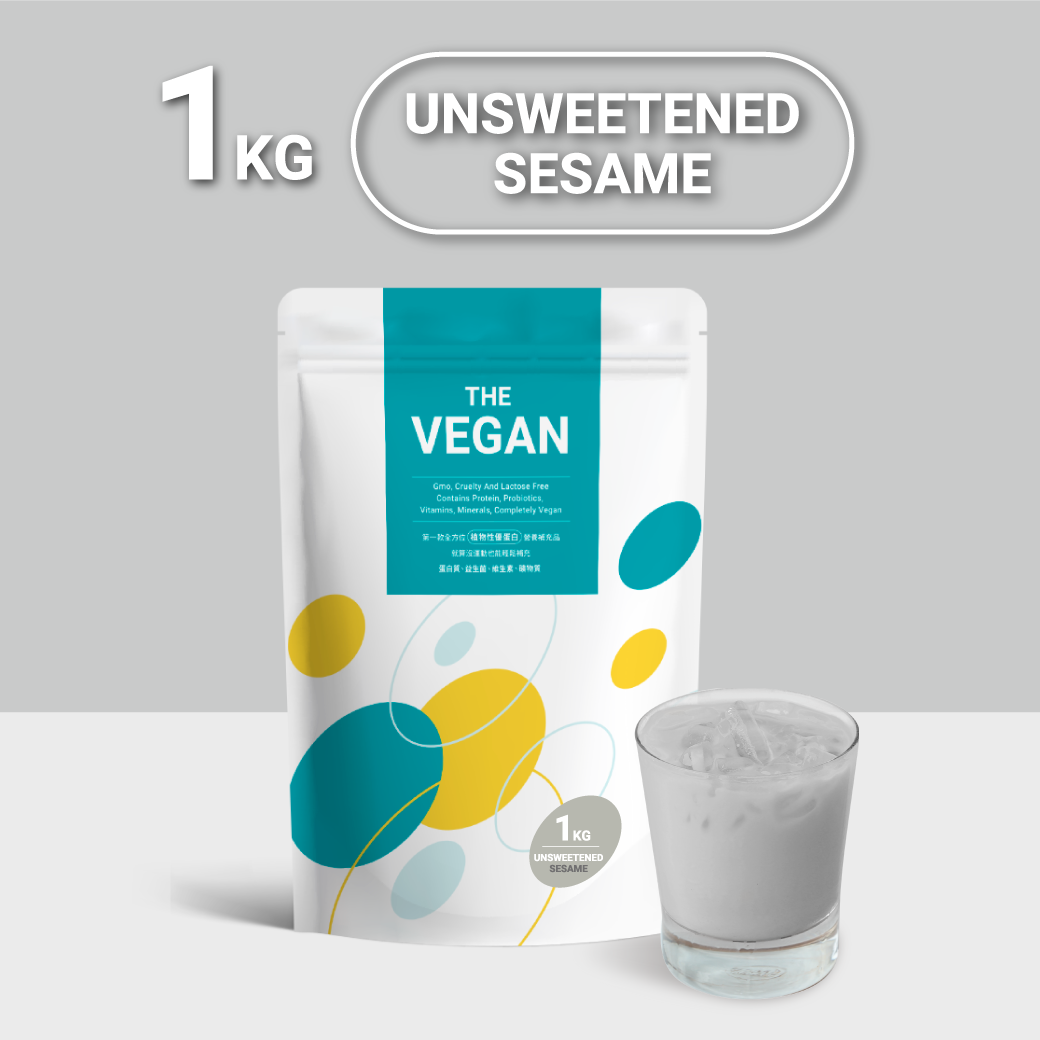 THE VEGAN｜Soy Protein－Unsweetened Sesame-1KG