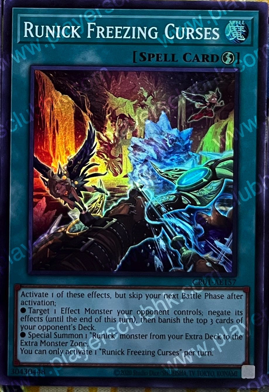 CR01-AE157(SR) Runick Freezing Curses