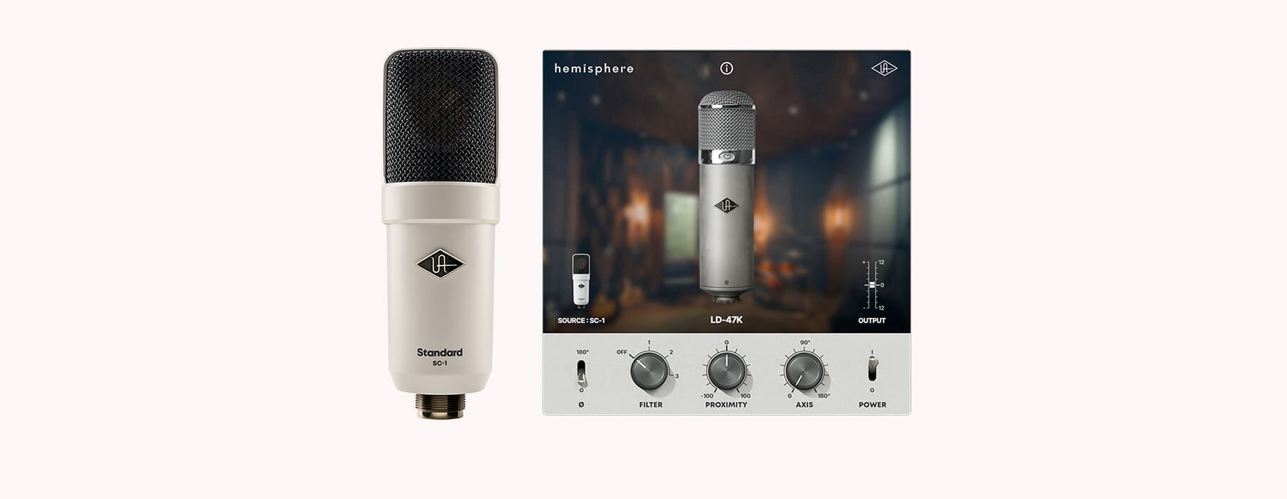 universal audio SC-1 Condenser MICROPHONE Hemisphere