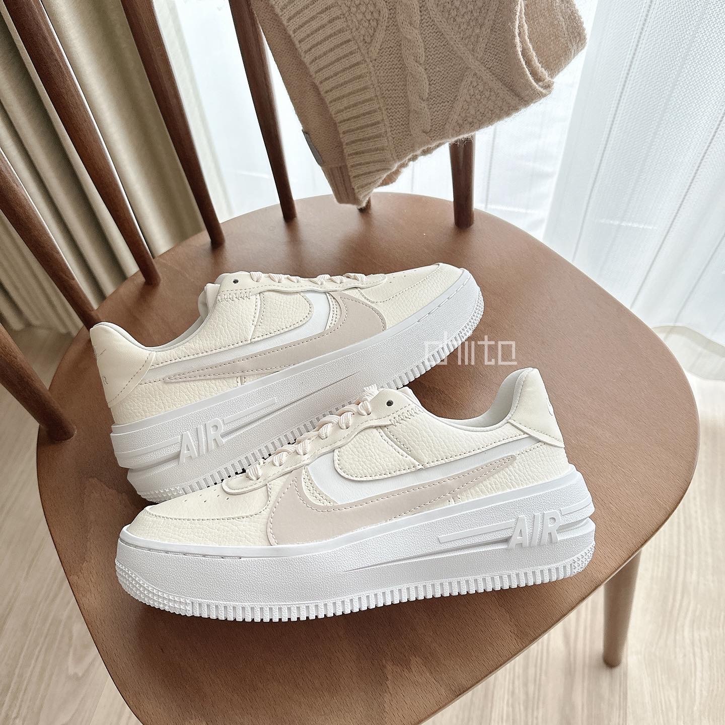 chichiito 日本 NIKE Air Force 1 奶油白 厚底 DJ9946-107