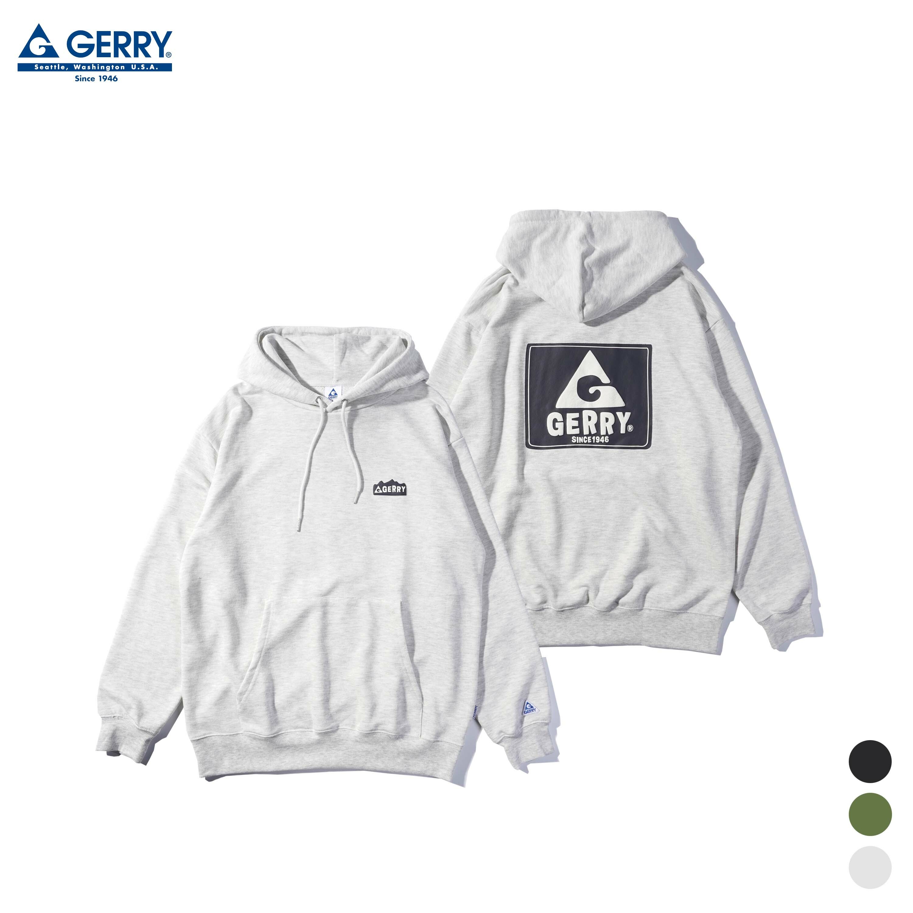 【GERRY】 GERRY LOGO 發泡 印刷 內刷毛 帽T 3色