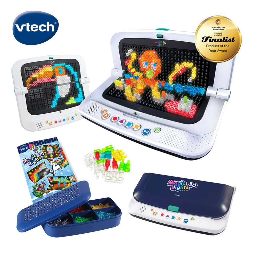 Vtech 3D魔法拼豆互動學習機｜台灣總代理