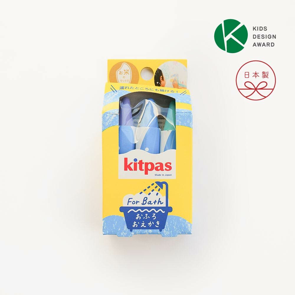 【kitpas】日本製環保無毒浴室水洗蠟筆-三支組