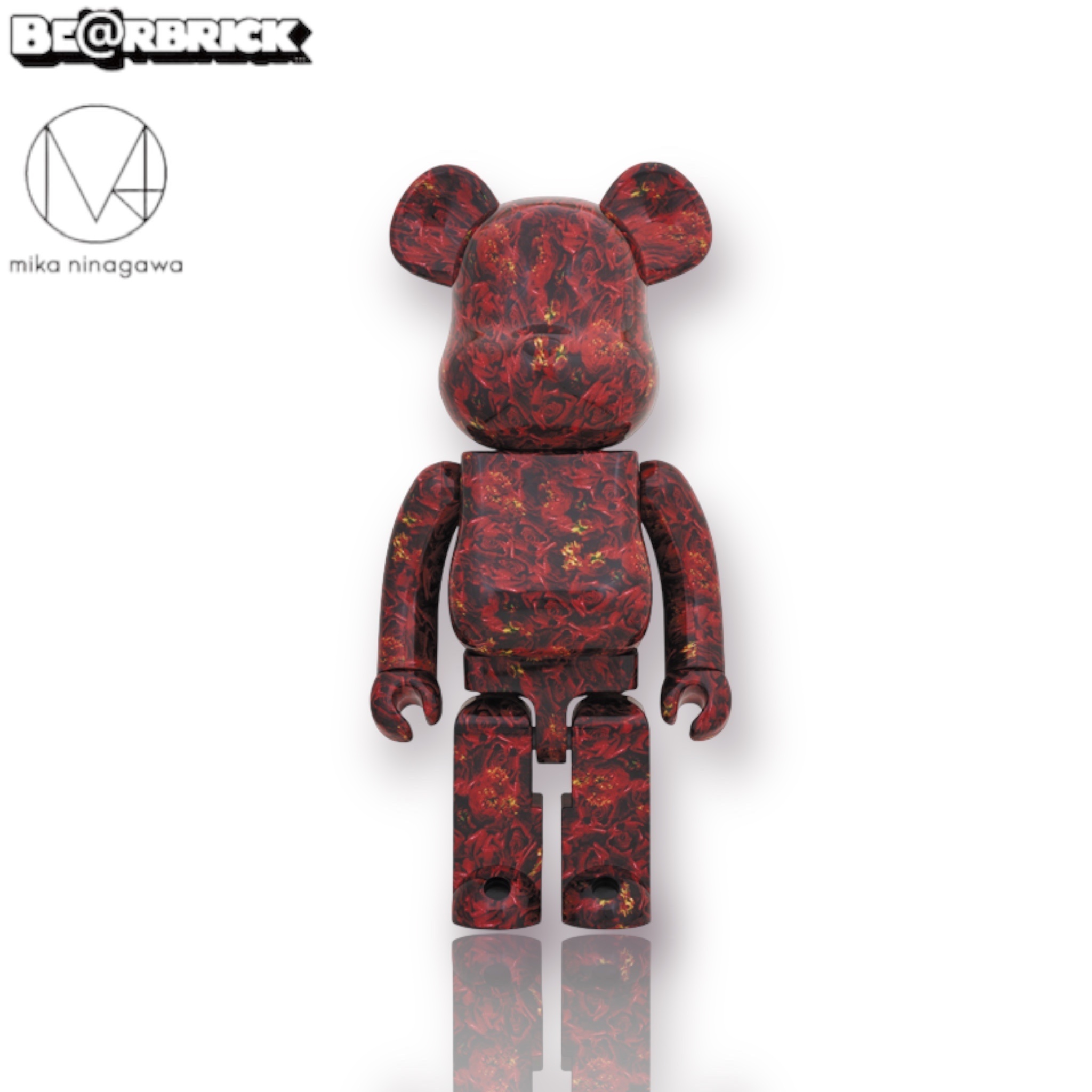 Bearbrick 1000% Rose Leather x Mika