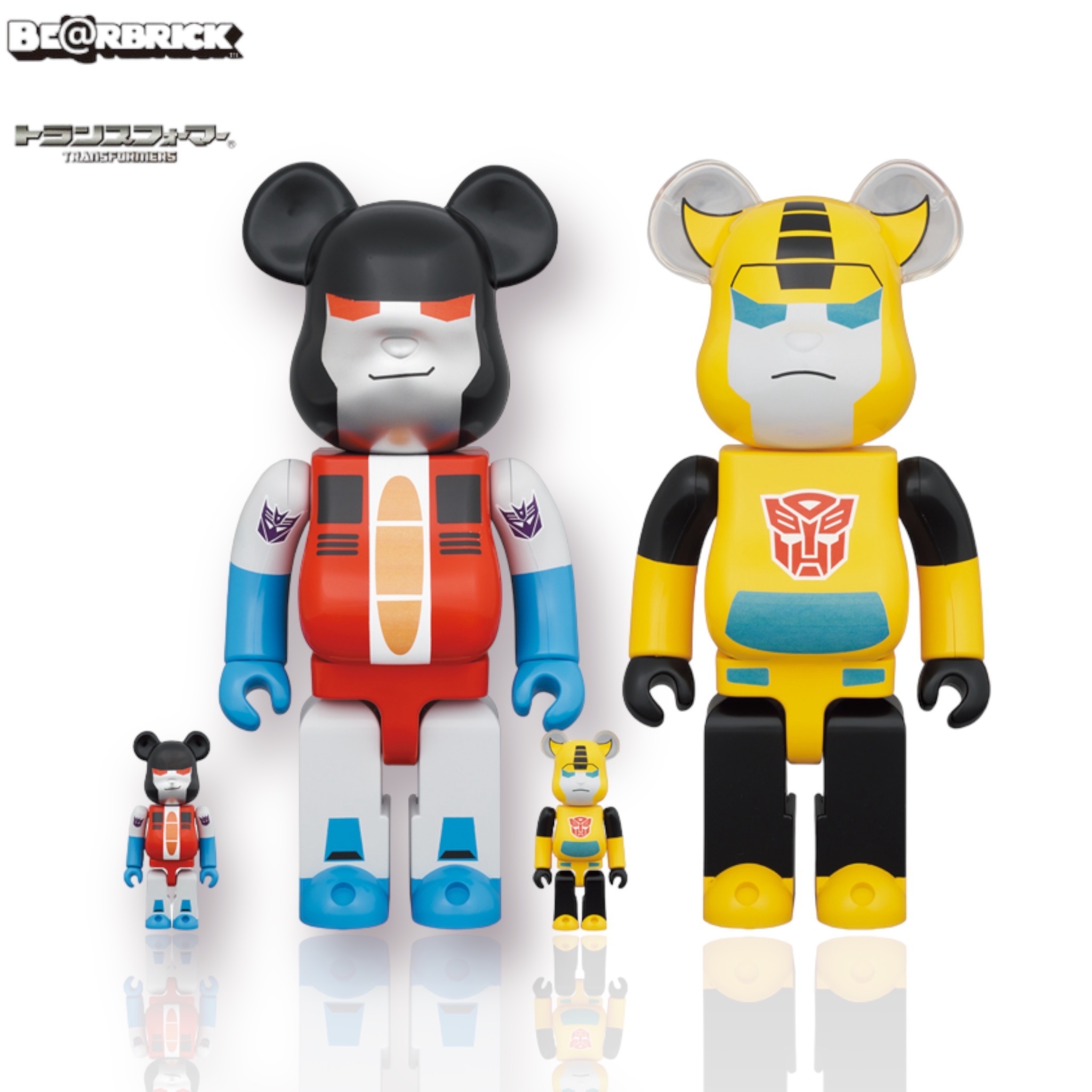 Preorder Bearbrick BE@RBRICK TRANSFORMERS BUMBLEBEE + S