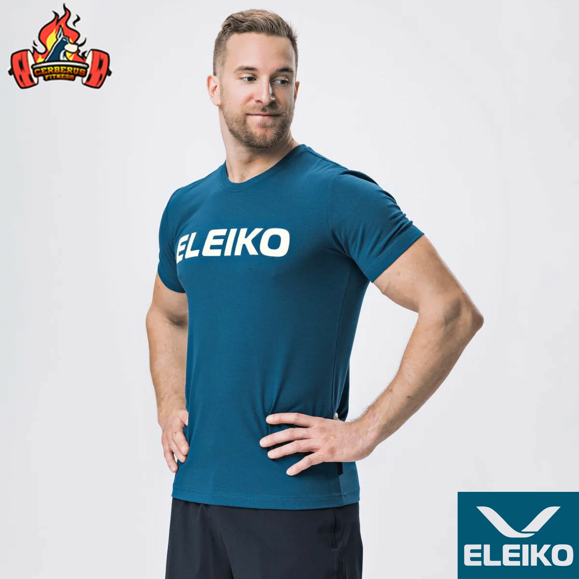 【ELEIKO】品牌LOGO T-shirt (經典藍)
