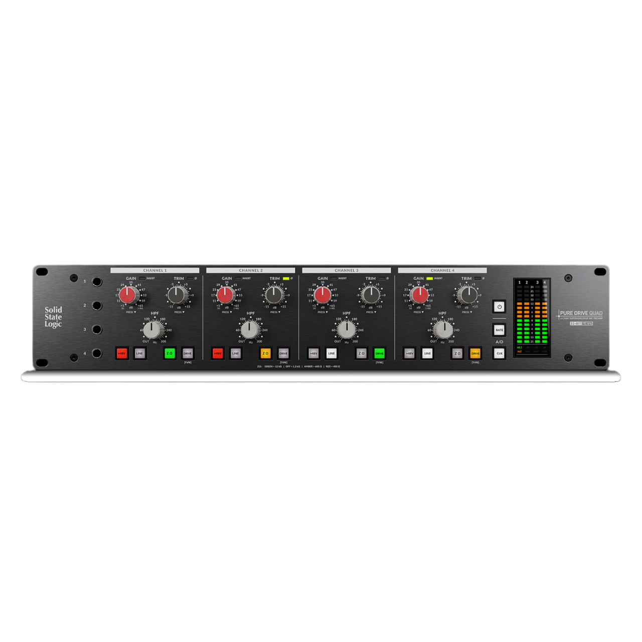 Solid State Logic SSL Pure Drive Quad 4 軌麥克風前級音頻處理器
